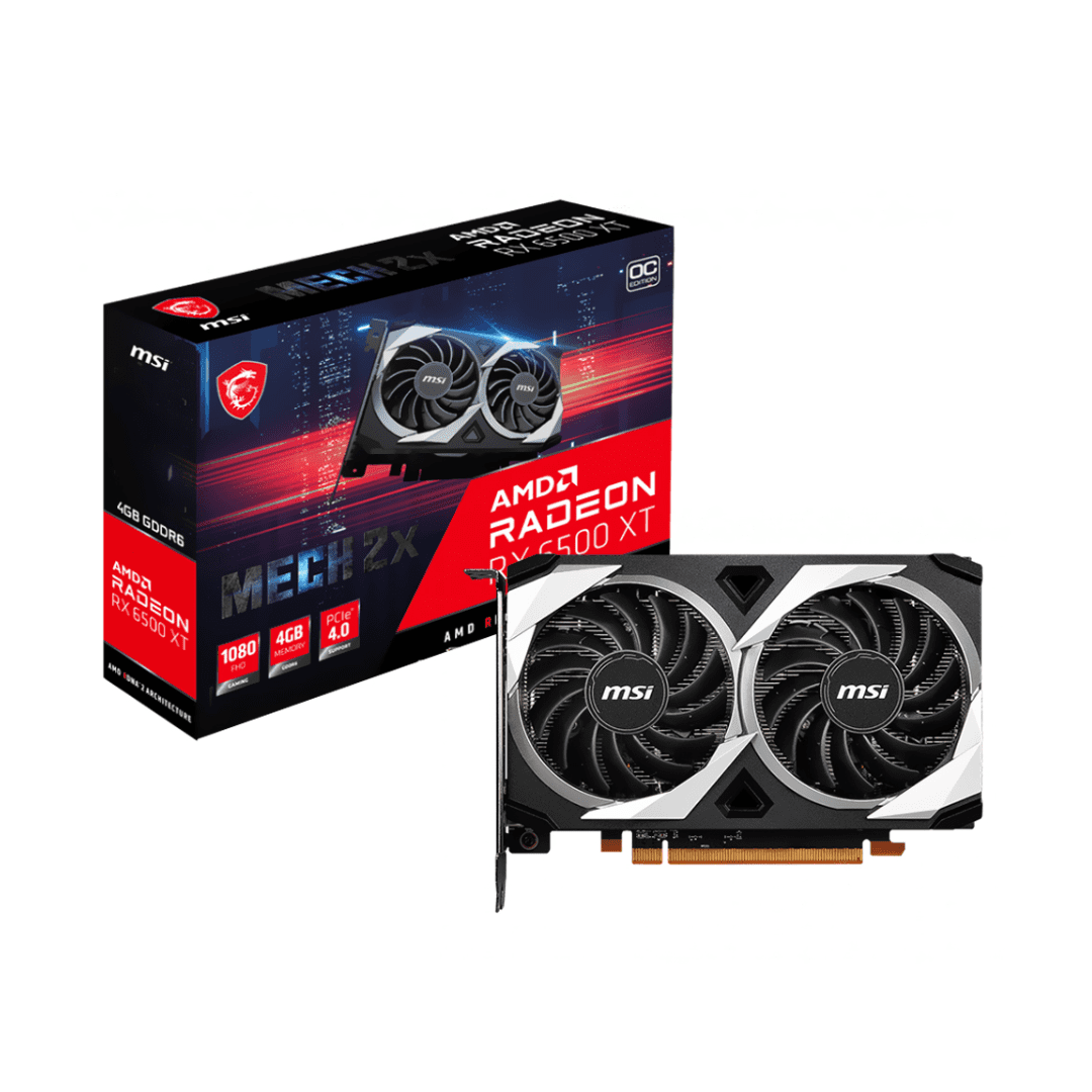 Tarjeta Grafica Msi Radeon RX 6500 XT 4GB GDDR6 Mech 2X OC