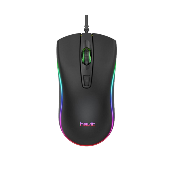 Mouse Havit HV-MS72-N 1200DPI RGB Negro USB