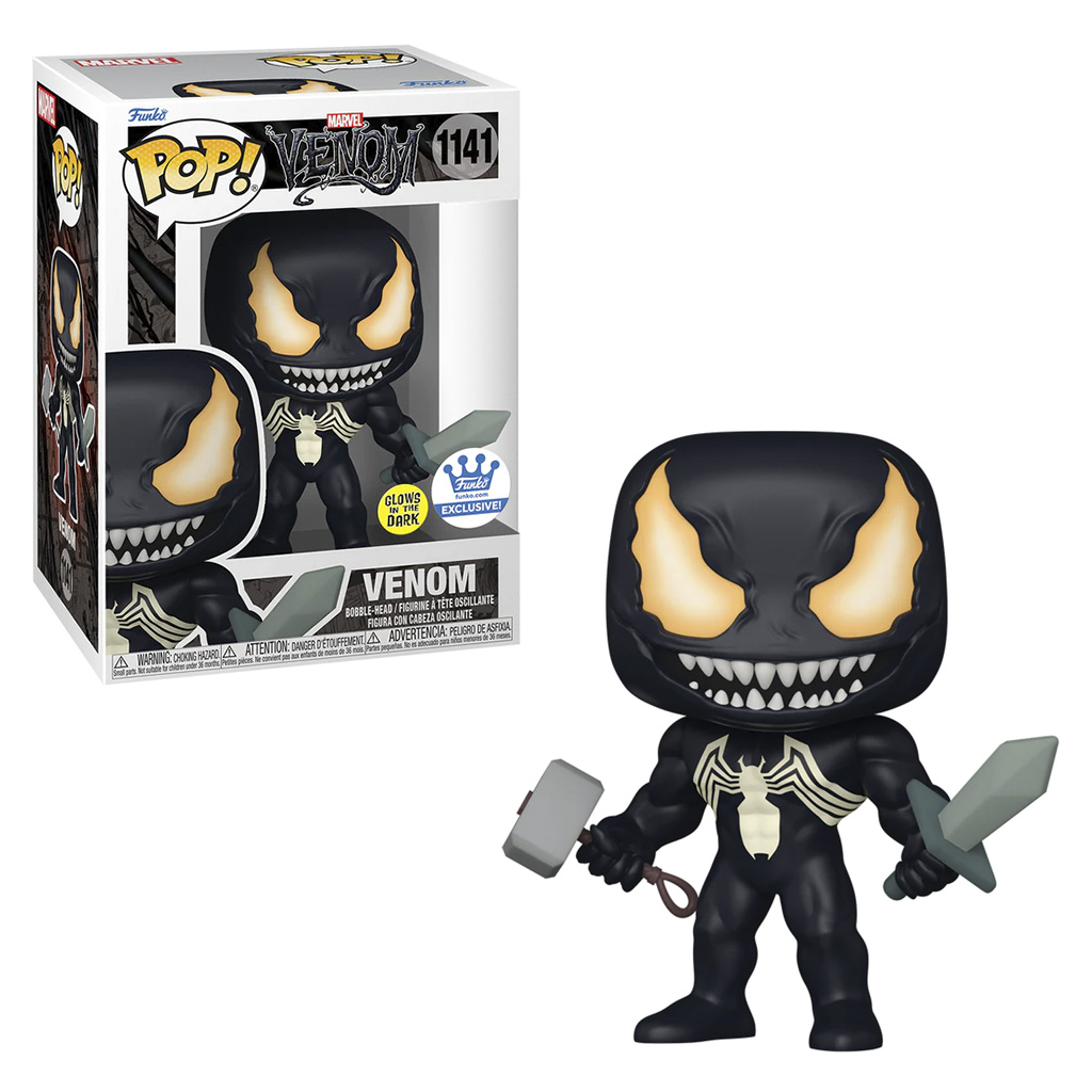 Funko Pop Marvel Venom Exclusive - Venom With Mjonir And Sword 1141 ...